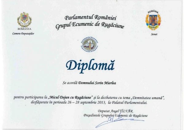 Diplome și certificate - InfoCons